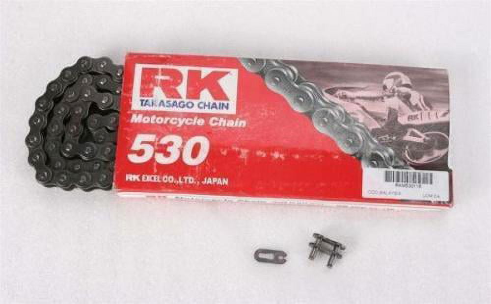RK 530DR Heavy Duty Non-O-Ring Drag Race Motorcycle Chain - 130 Link ...