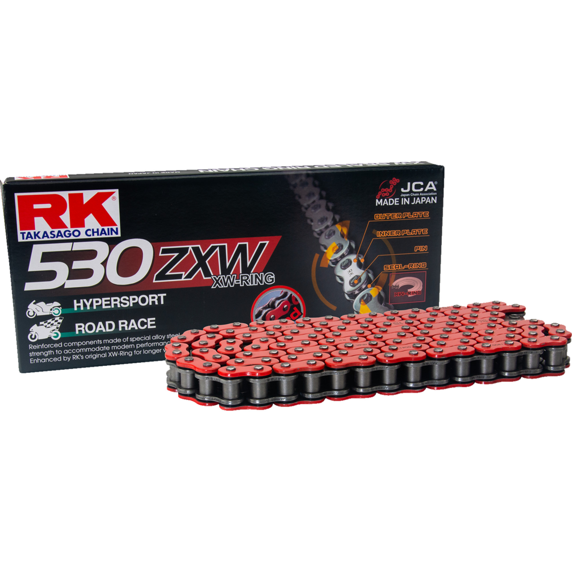 RK 530 ZXW - Drive Chain - 120 Links - Red RR530ZXW-120 - Walmart.com