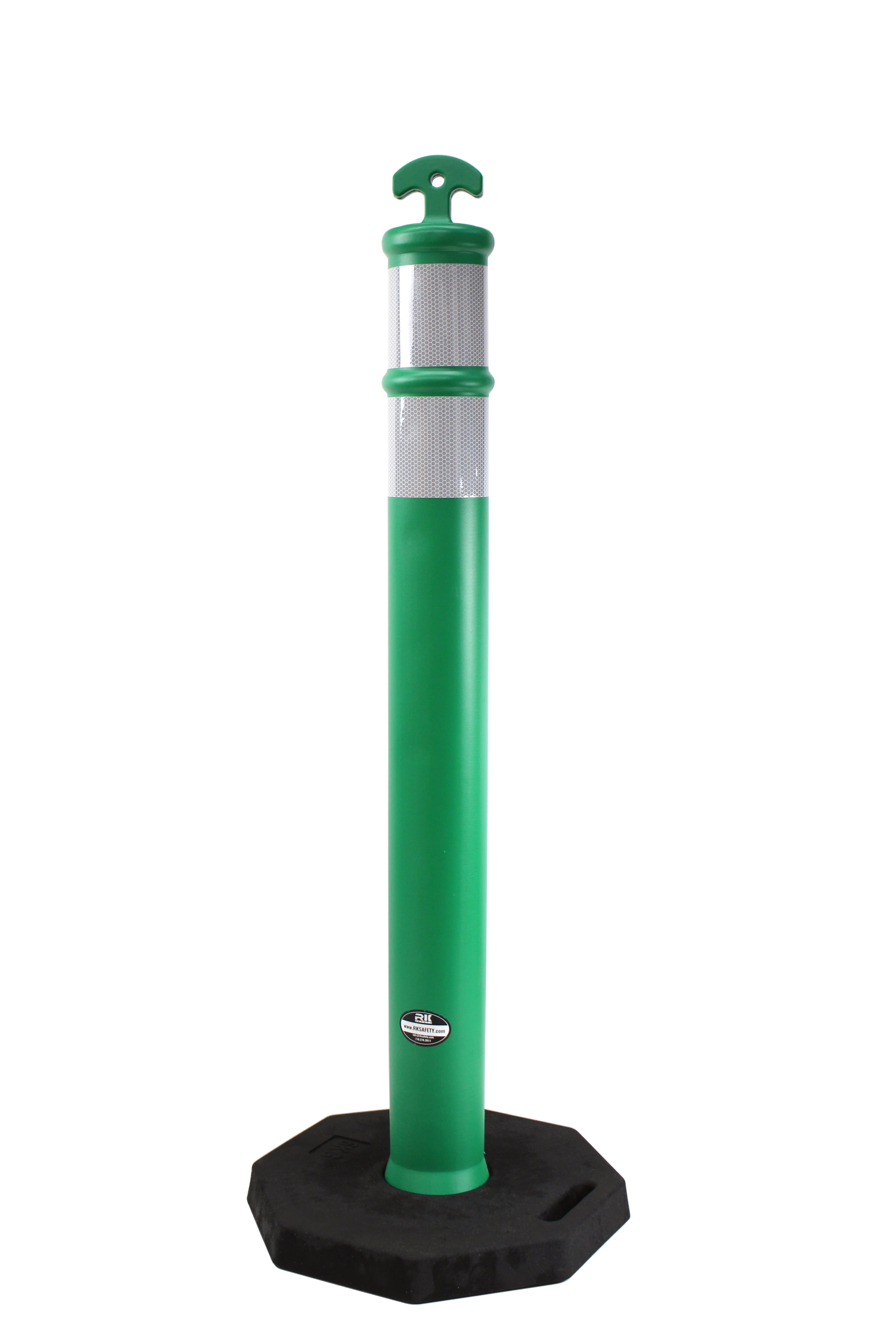 RK DPOST2T Polyethylene Portable Delineator Post with 13 lbs Recycled ...