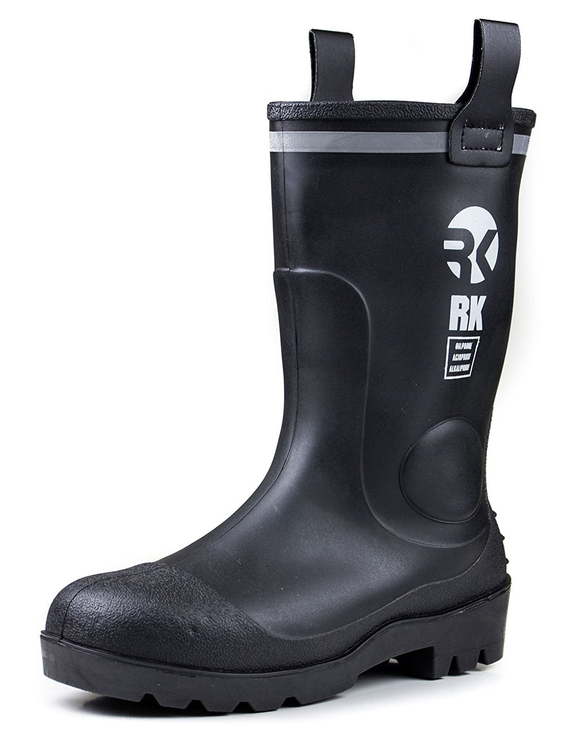 RK Mens Waterproof Rubber Sole Rain Boots - Black / 7 D(M) US - Walmart ...