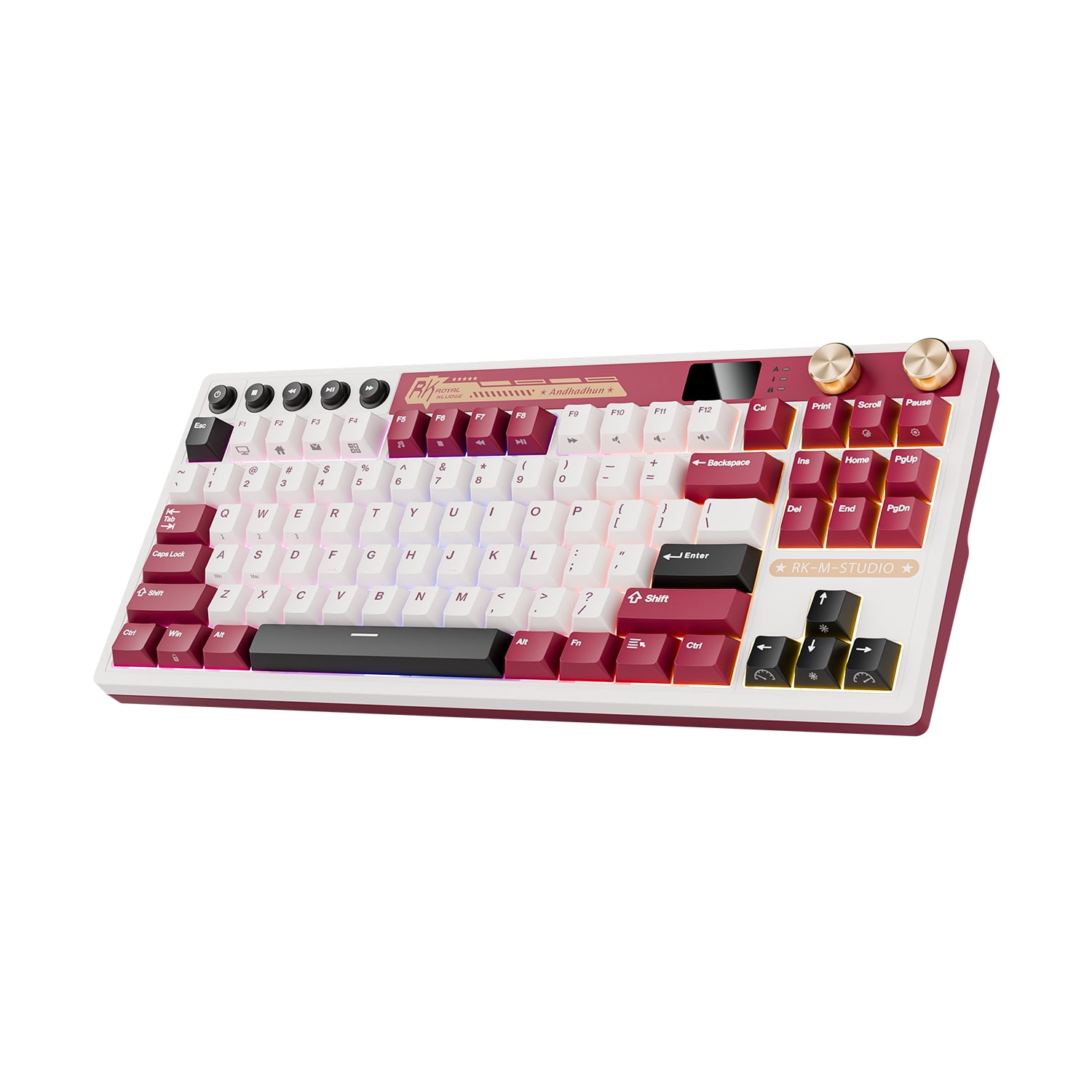 RK ROYAL KLUDGE M87 Wireless Gaming Keyboard, 75% Percent 2.4Ghz ...