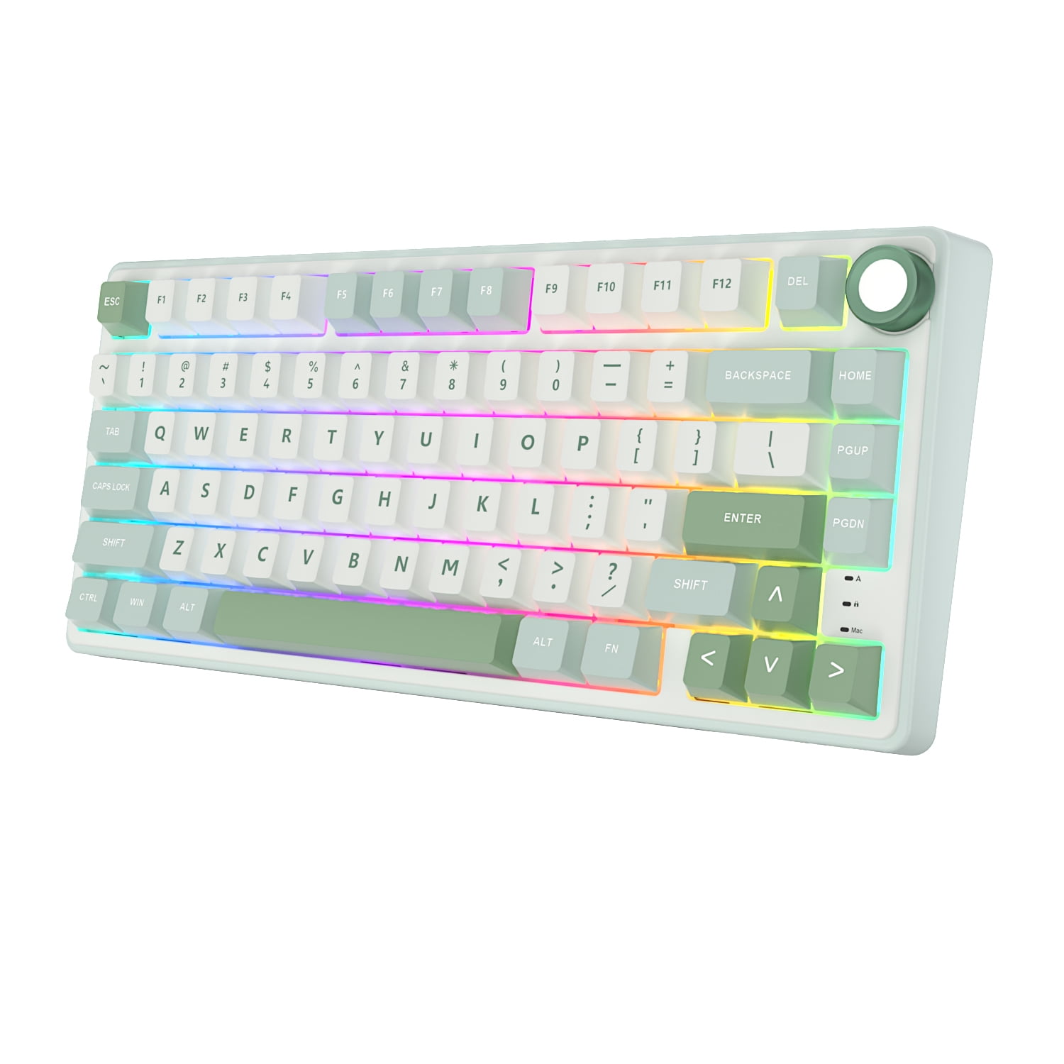 RK ROYAL KLUDGE R75 Mechanical Keyboard Wired with Volumn Knob 75% TKL ...