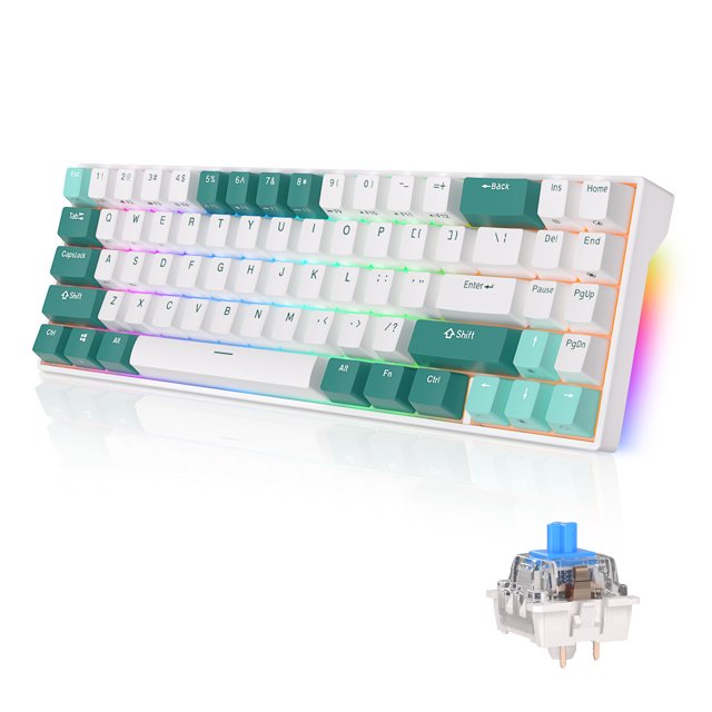 RK ROYAL KLUDGE RK71 Mechanical Gaming Keyboard - 70% Layout Compact Small Keyboard, Hot ...