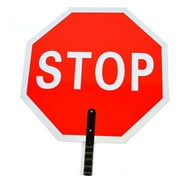 Voss Signs 421 St Rr Red Plastic Reflective Trail Sign 12" - Stop ...