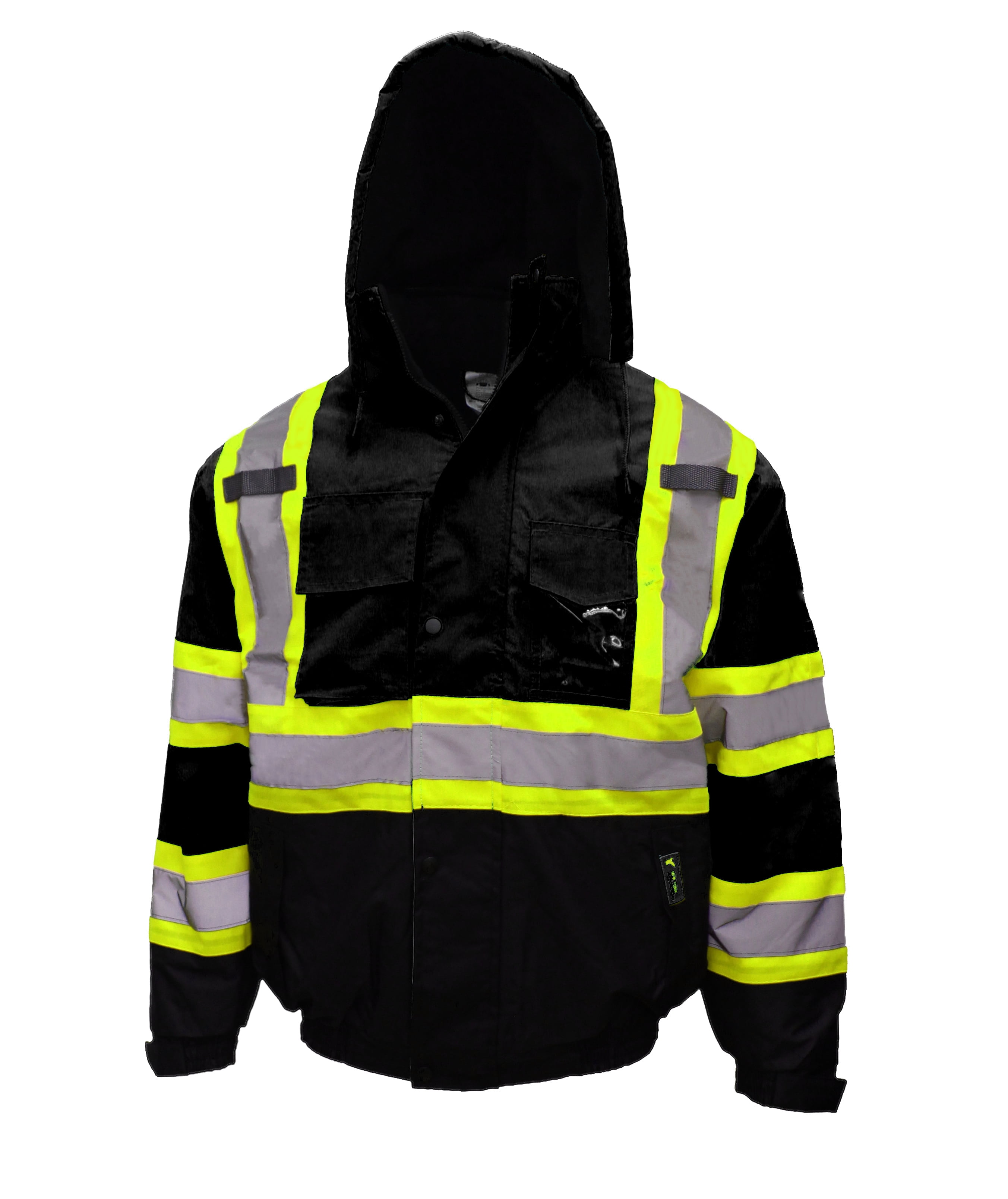 RK Safety WJ9013 Men's ANSI Class 1 Safety Bomber Jacket with ...