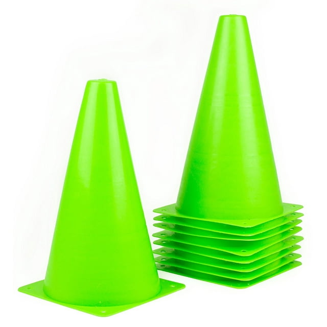 RK Sports CONE-9S Plastic Sport Cones - Green - Walmart.com