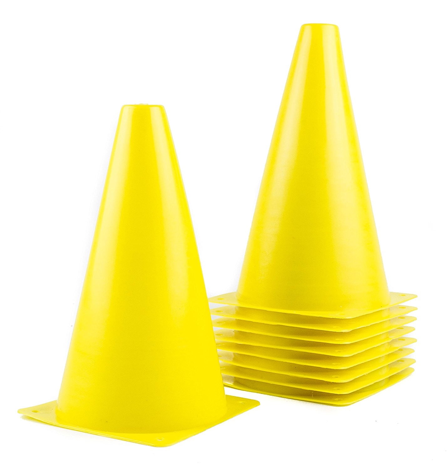 RK Sports CONE-9S Plastic Sport Cones - Yellow - Walmart.com