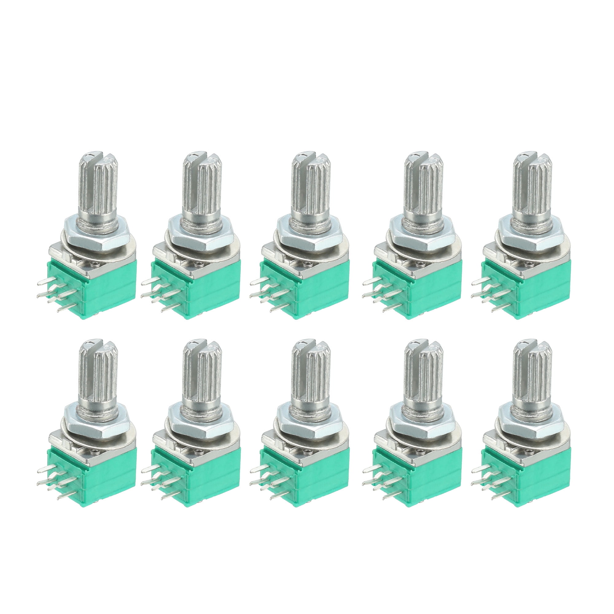 RK097G 50K Ohm Variable Resistors Dual Carbon Film Potentiometer 10pcs ...