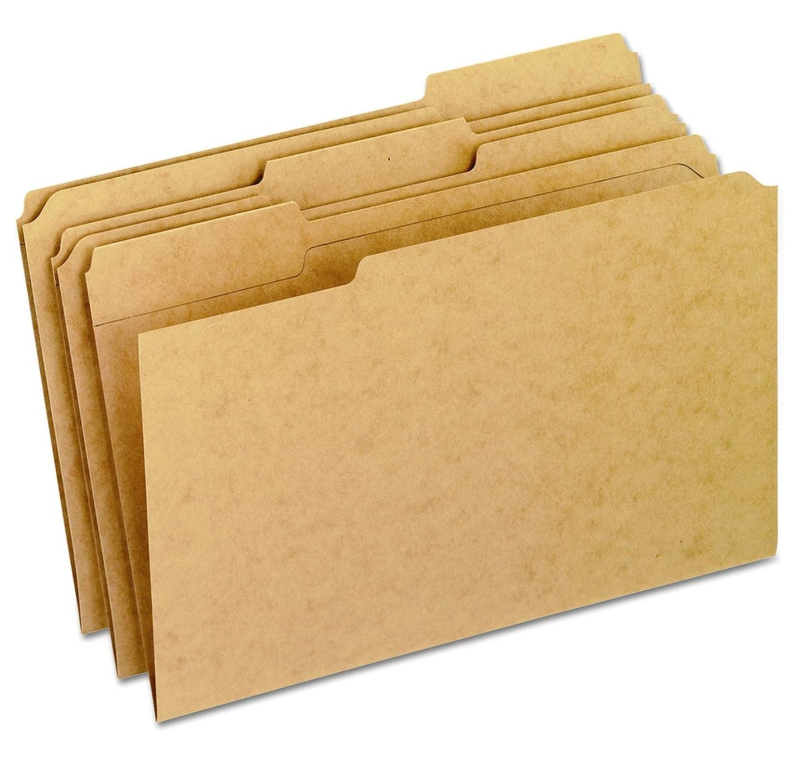 RK15313 Two-Ply Dark File Folders, 1/3 Cut Top Tab, Legal, Brown (Box ...