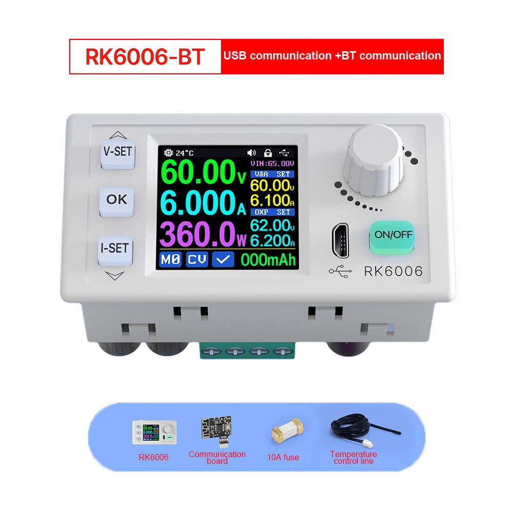 RK6006 RK6006-BT 4 Digit Communication Adjustable Voltage Power Supply ...