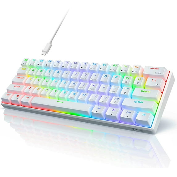RK61 60% Gaming Keyboard, Wired RGB Mechanical Keyboard with No ...