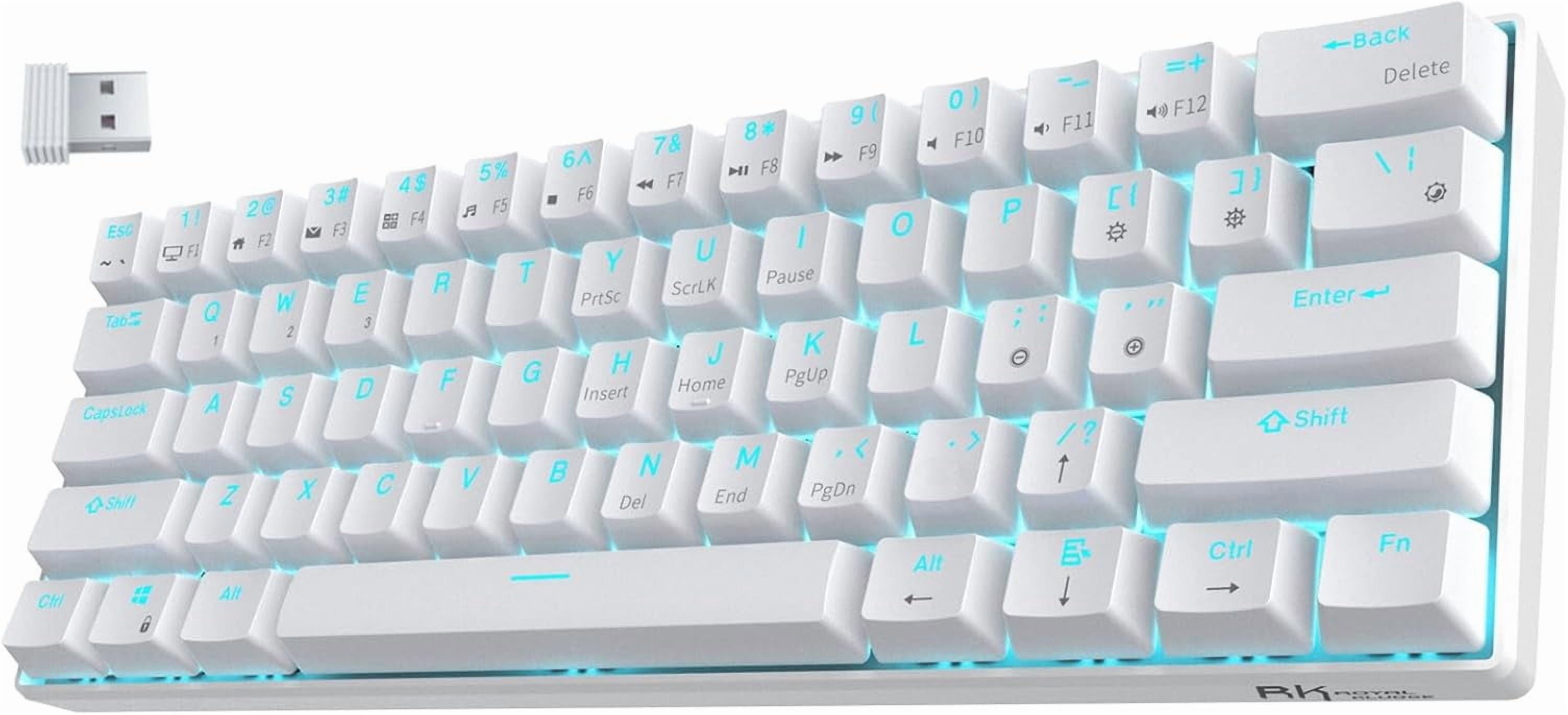 RK61 Wireless 60% Mechanical Gaming Keyboard, Ultra-Compact 60 Keys ...