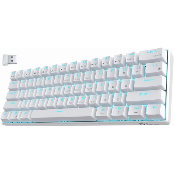 RK61 Wireless 60% Triple Mode BT5.0/2.4G/USB-C Mechanical Keyboard, 61 ...