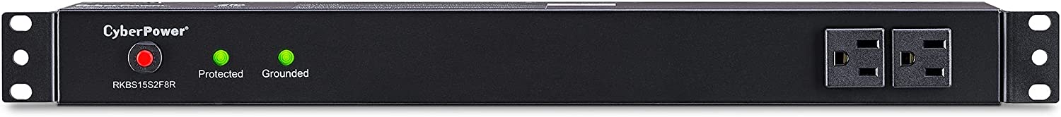 RKBS15S2F8R Rackbar Surge Protector, 120V/15A, 10 Outlets, 15 Foot ...