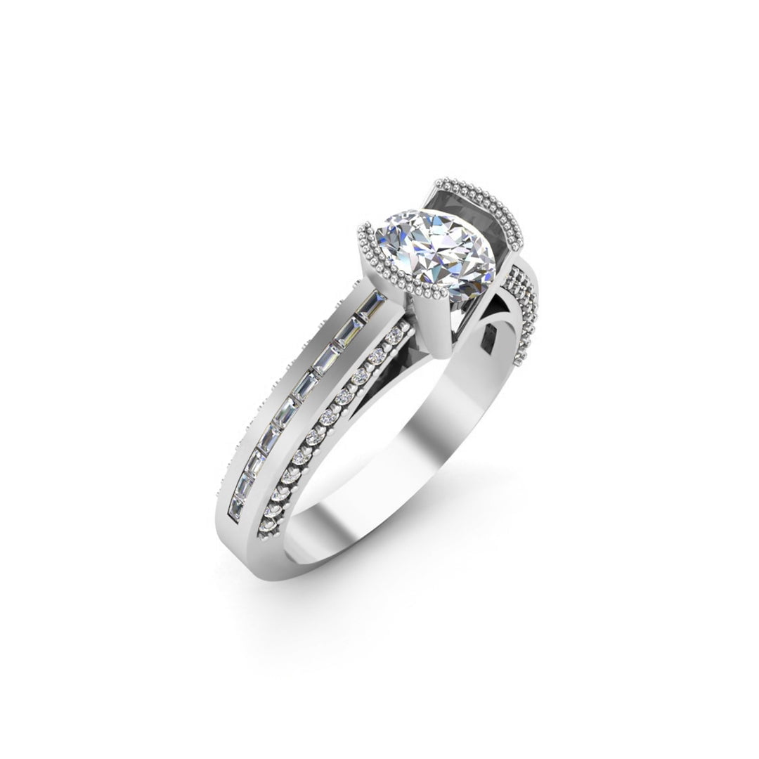 RKC Solitaire Bar Set Wedding Ring - Walmart.com