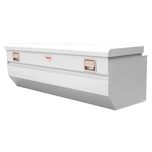 RKI M58U-1NM Single Lid Steel Chest Box with Offset for Fullsize, White ...