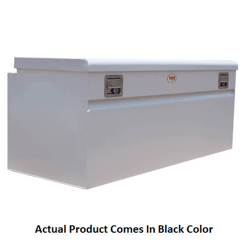 RKI MTB60-1NMB Single Lid Steel Chest Tool Box for 8 ft. Bed, Black ...