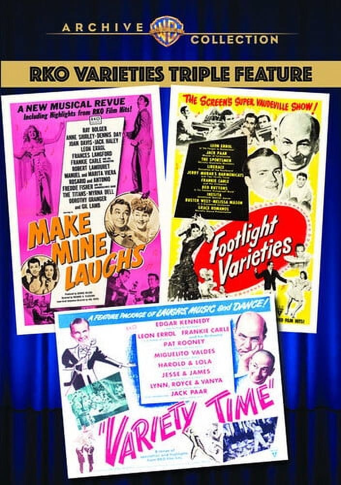 RKO Varieties Triple Feature (DVD), Warner Archives, Comedy - Walmart.com