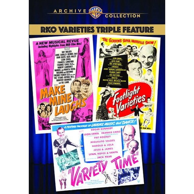 RKO Varieties Triple Feature (DVD), Warner Archives, Comedy - Walmart.com