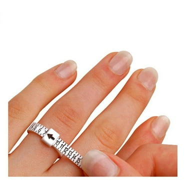 Ring Sizer Tool, Adjustable & Reusable, Finger Size Gauge 1-17 USA ...