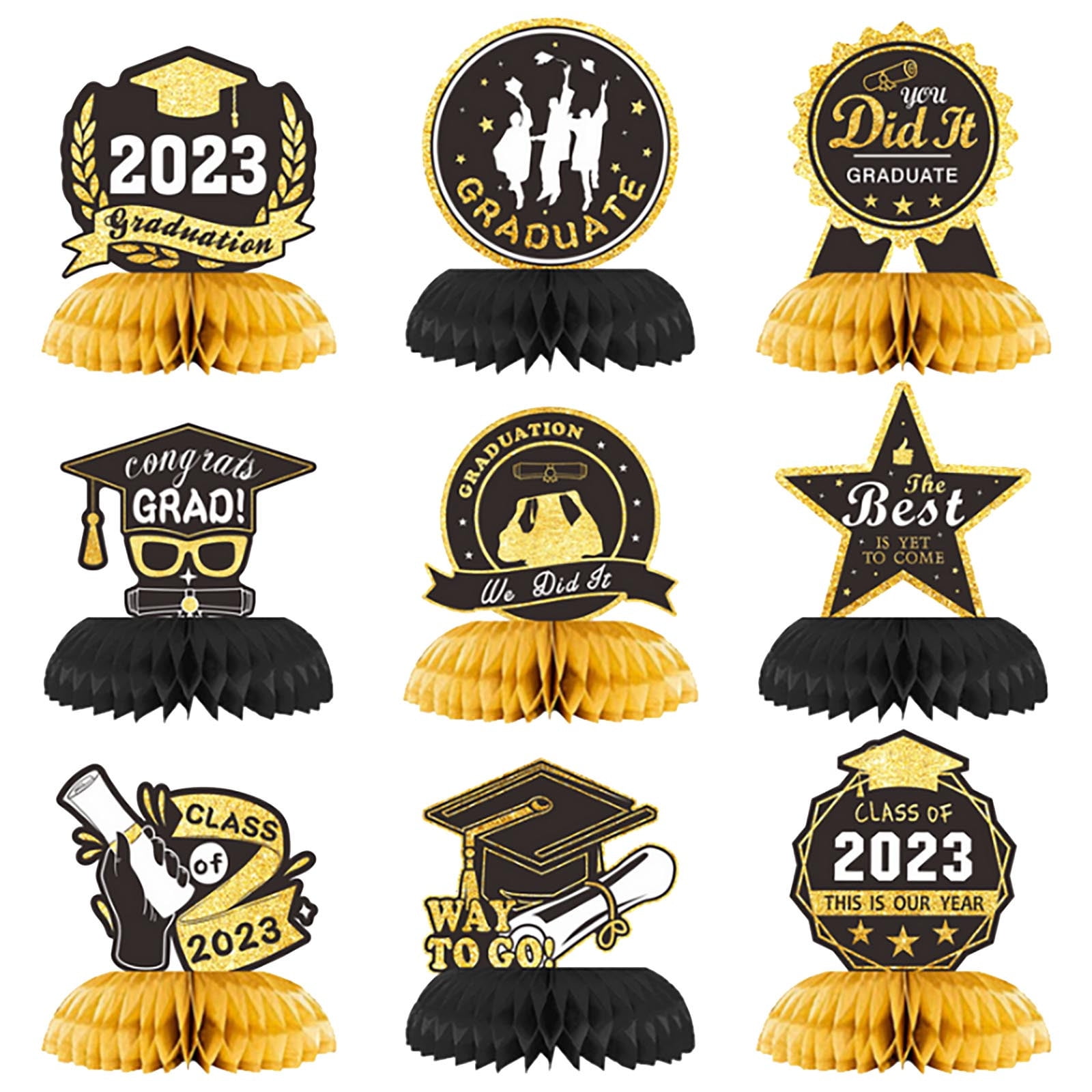 RKSTN 2023 Graduation Season Decorative Honeycomb Decoration Graduation ...