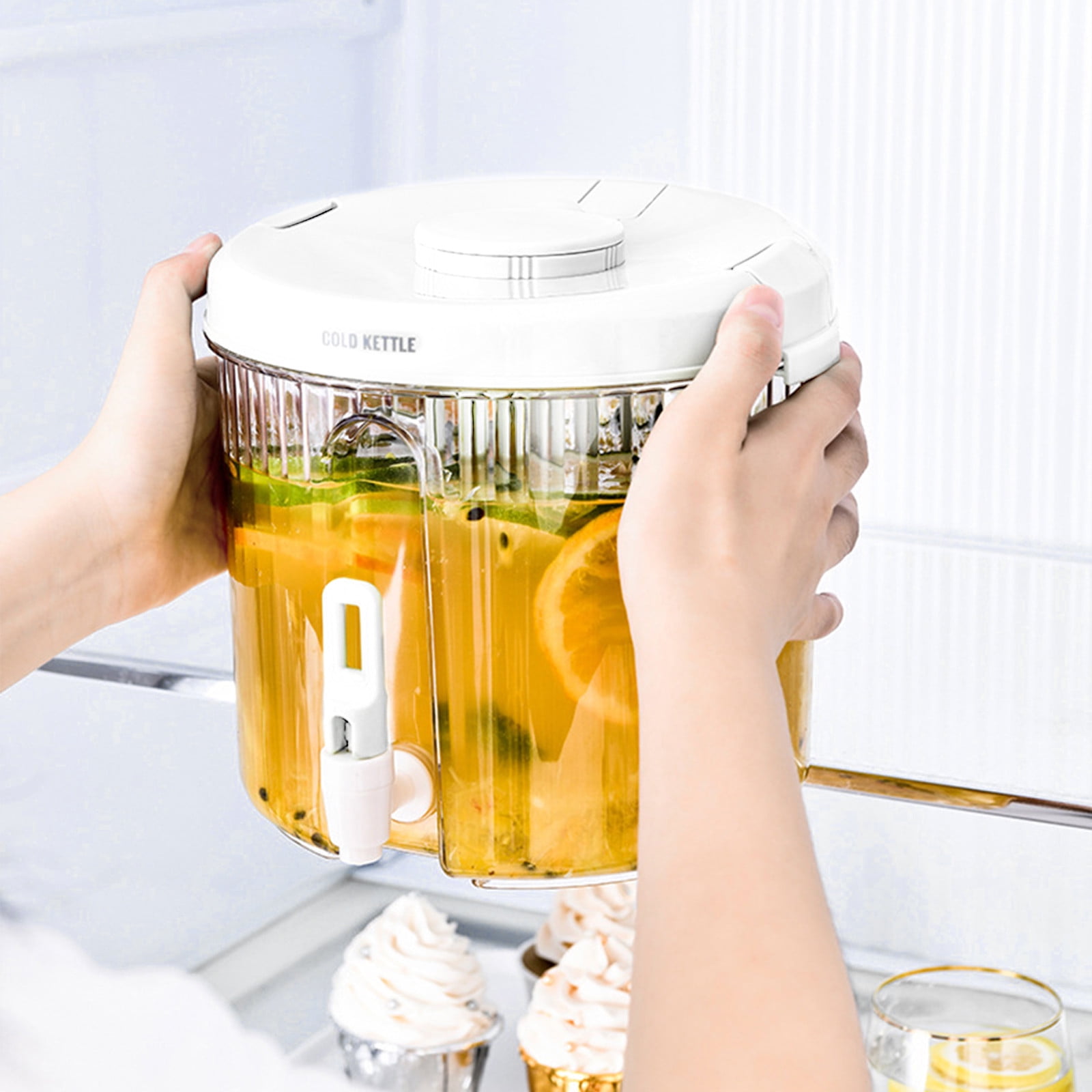 RKSTN 4L Large Capacity Plastic Beverage Dispenser, Drink Dispenser ...