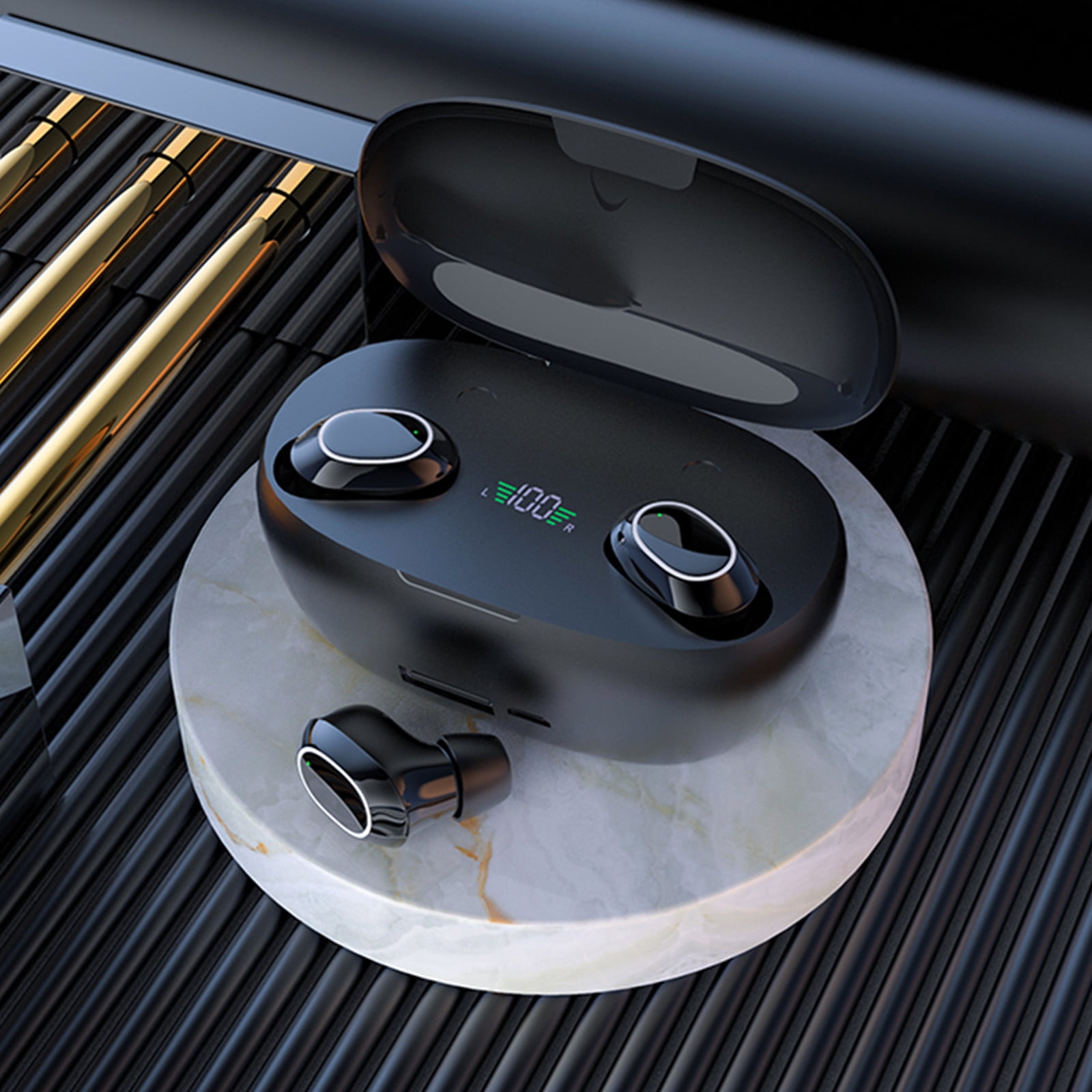 RKSTN Bluetooth Earbuds Ear Buds 5.0 Wireless Earbuds with Wireless ...