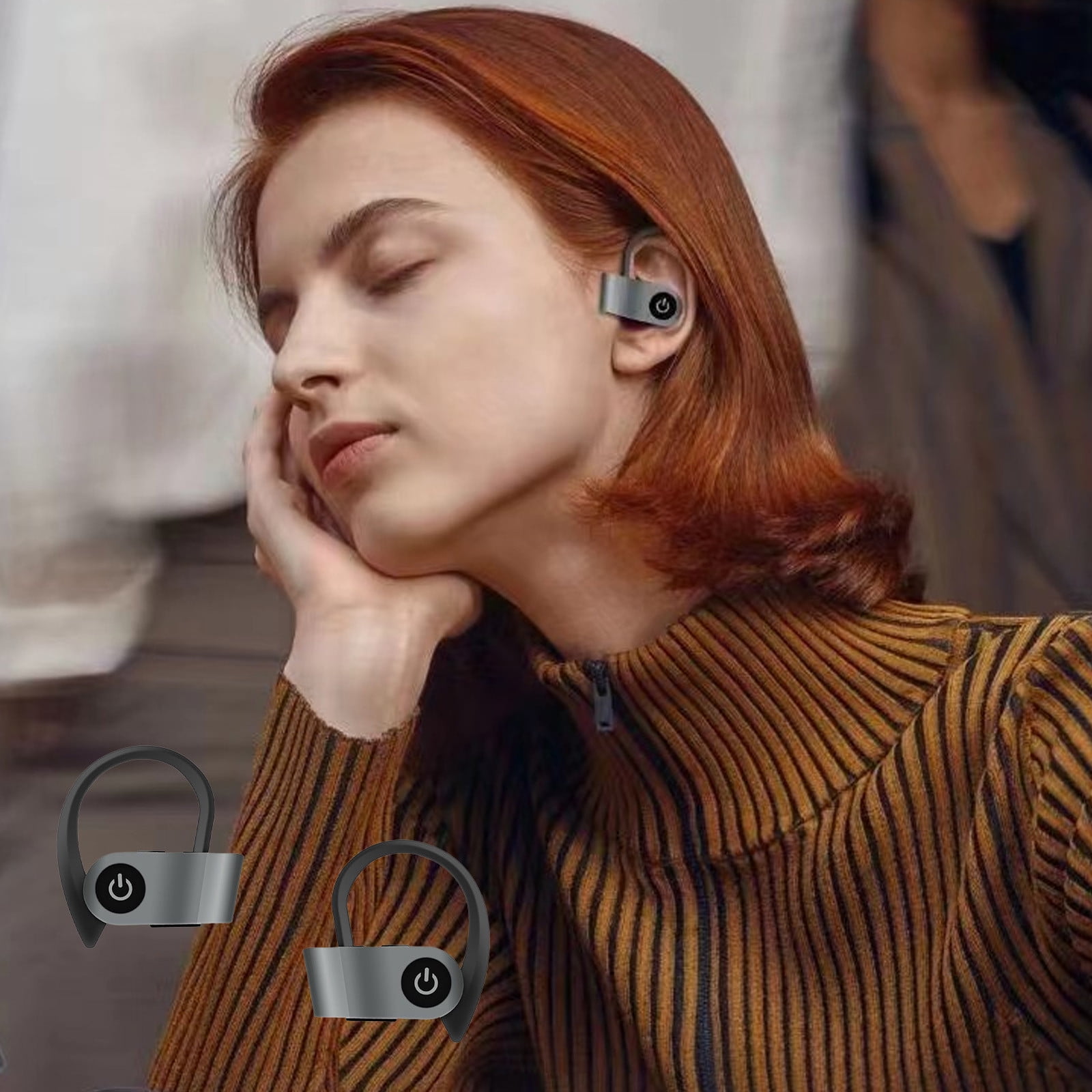 RKSTN Bluetooth Earbuds Ear Buds New Bluetooth 5.3 Earphones IPX5 Waterproof Wireless Earbuds ...