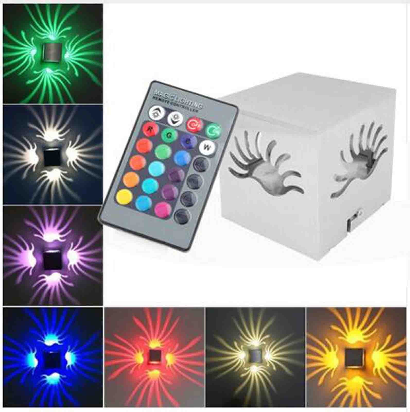 RKSTN Desk Lamp Room Decor Colorful Wall Lamp with Remote Control ...