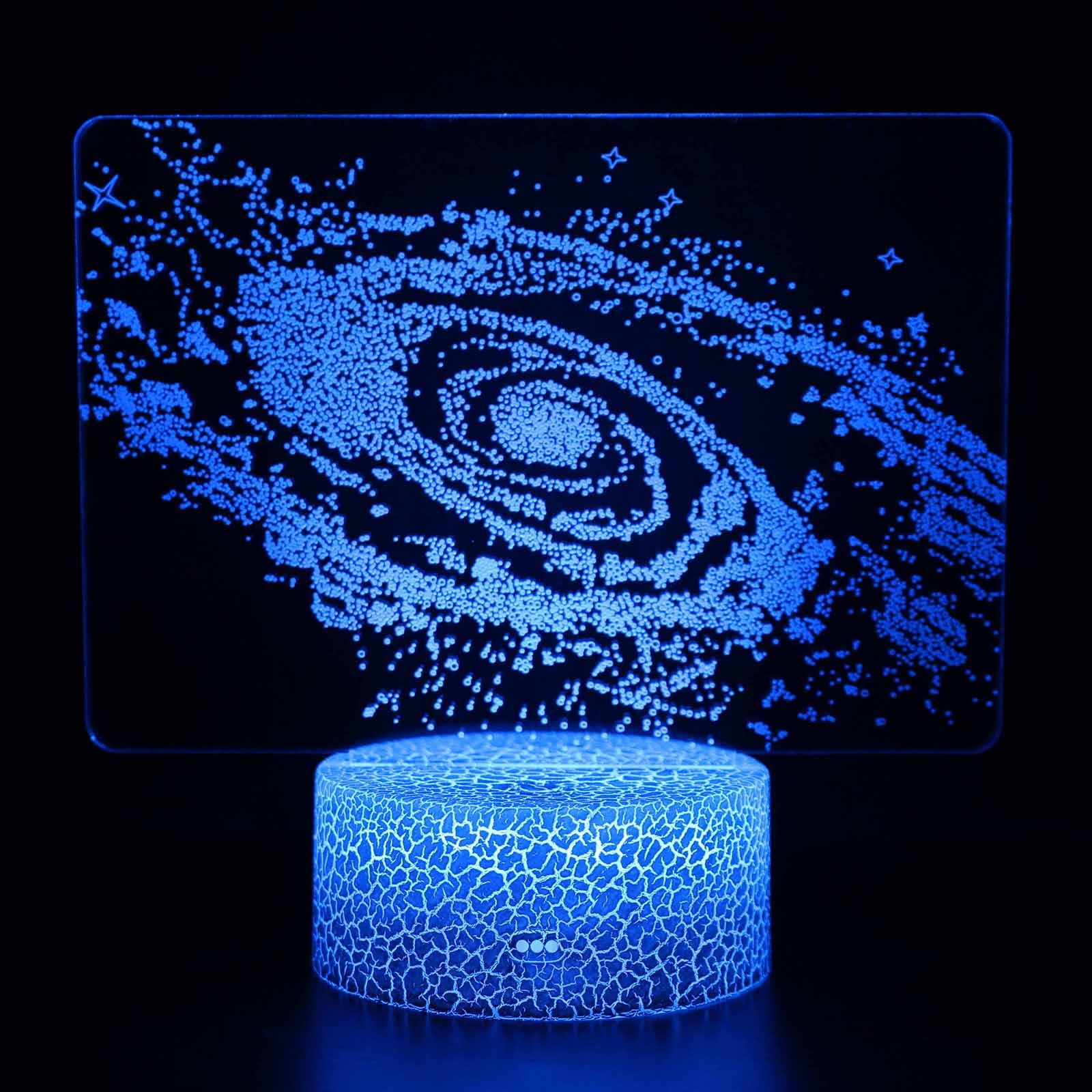 RKSTN Desk Lamp Room Decor Galaxy Series 3D Night Light LED Colorful 7 ...
