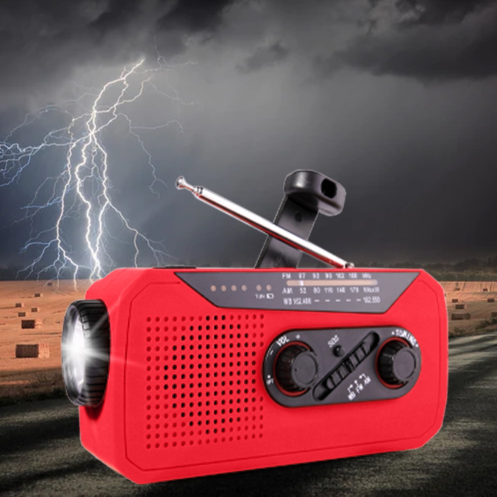 RKSTN Home Essentials Emergency Crank Radio with 2000mAh Emergency ...