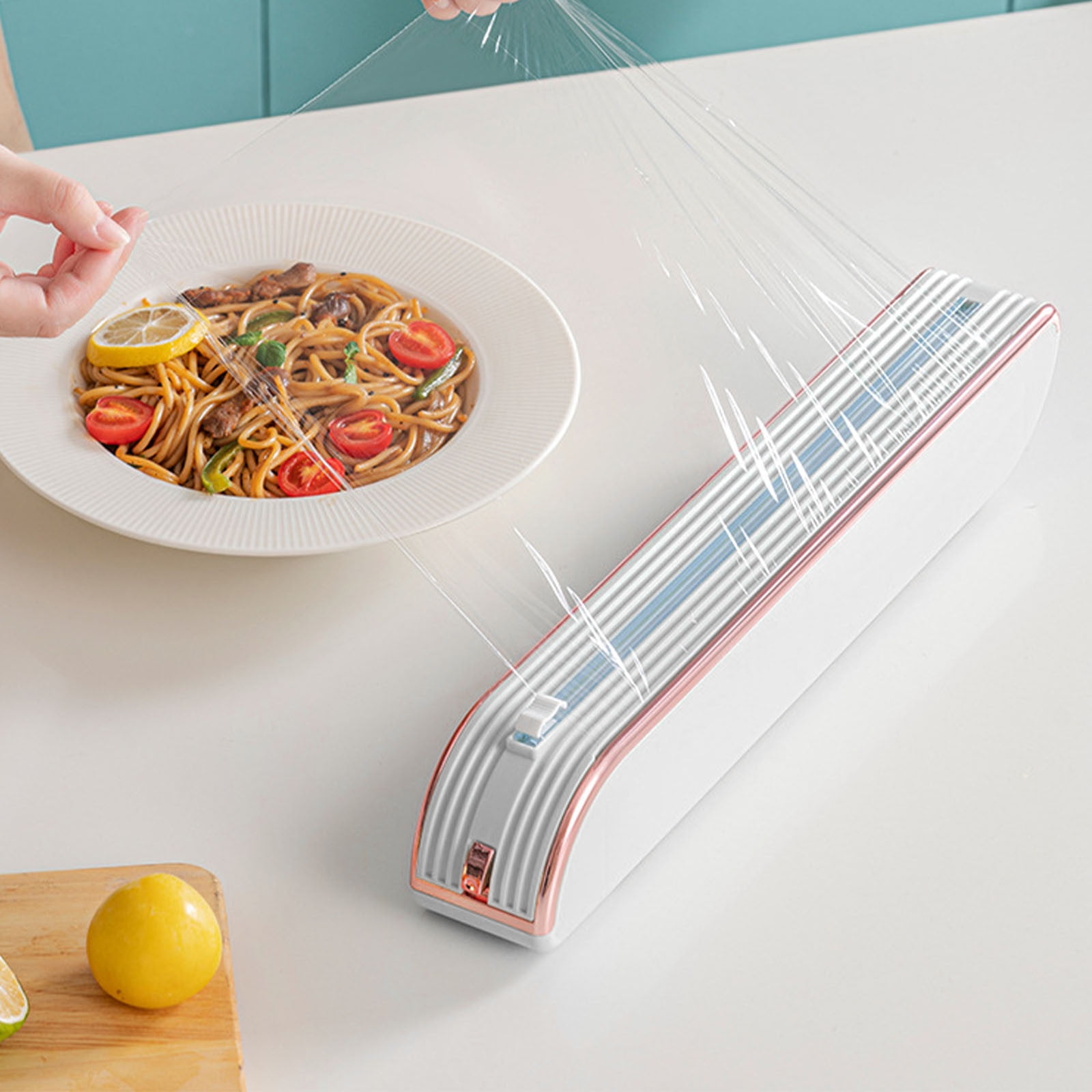 RKSTN Plastic Wrap Dispenser with Cutter Aluminum Foil Dispenser ...