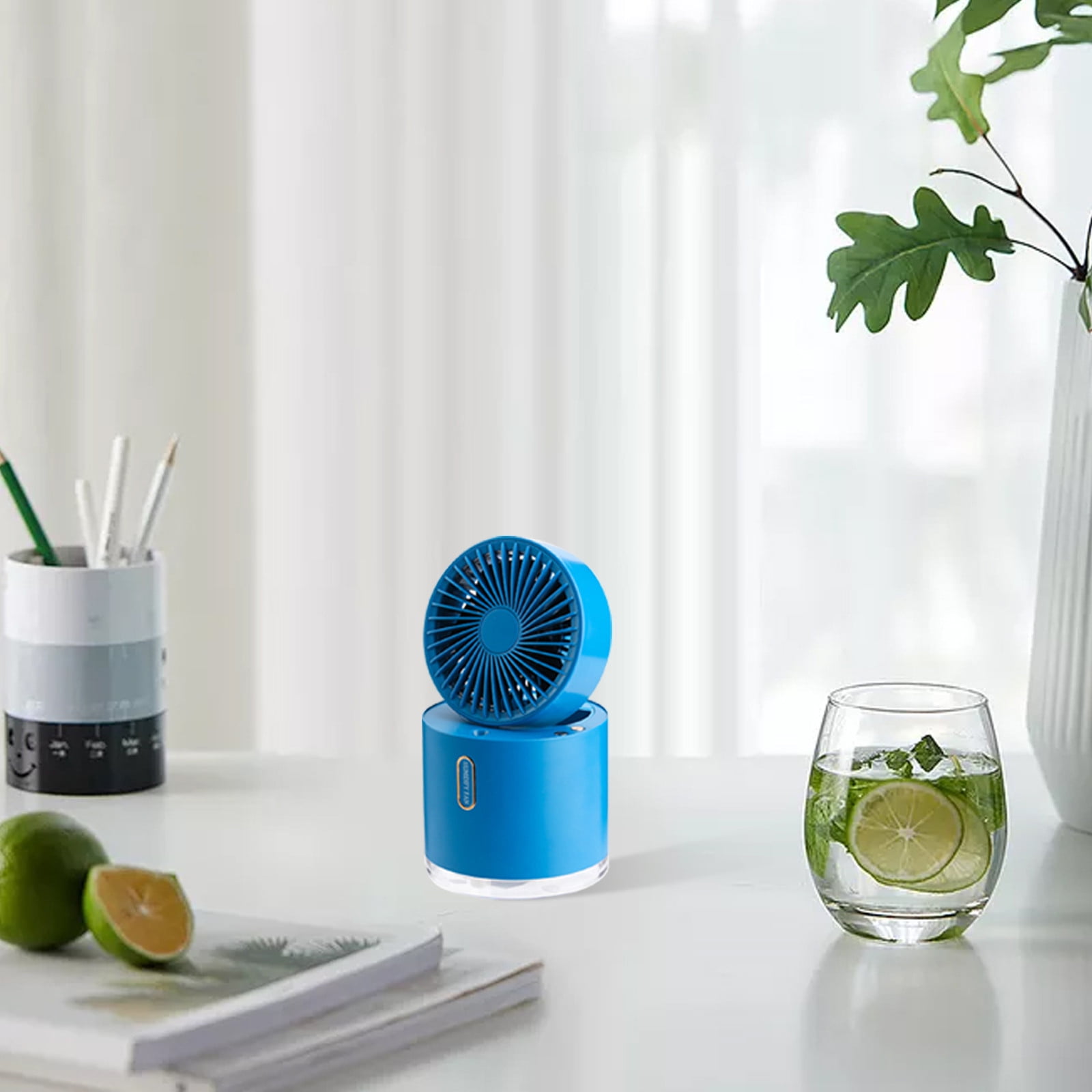 RKSTN Portable Air Conditioner Fan,Mini Quiet USB Desk Fan，Evaporative ...