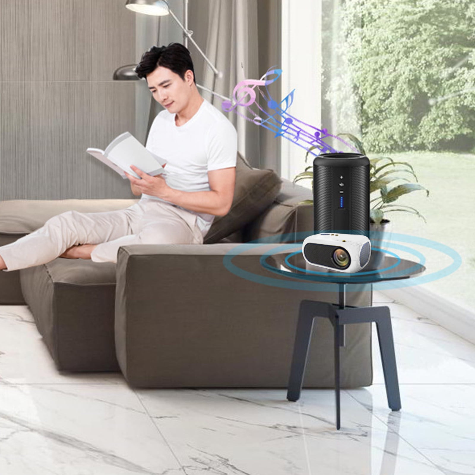 RKSTN Projector Apartment Essentials (U.S. Specifications) LED Portable ...