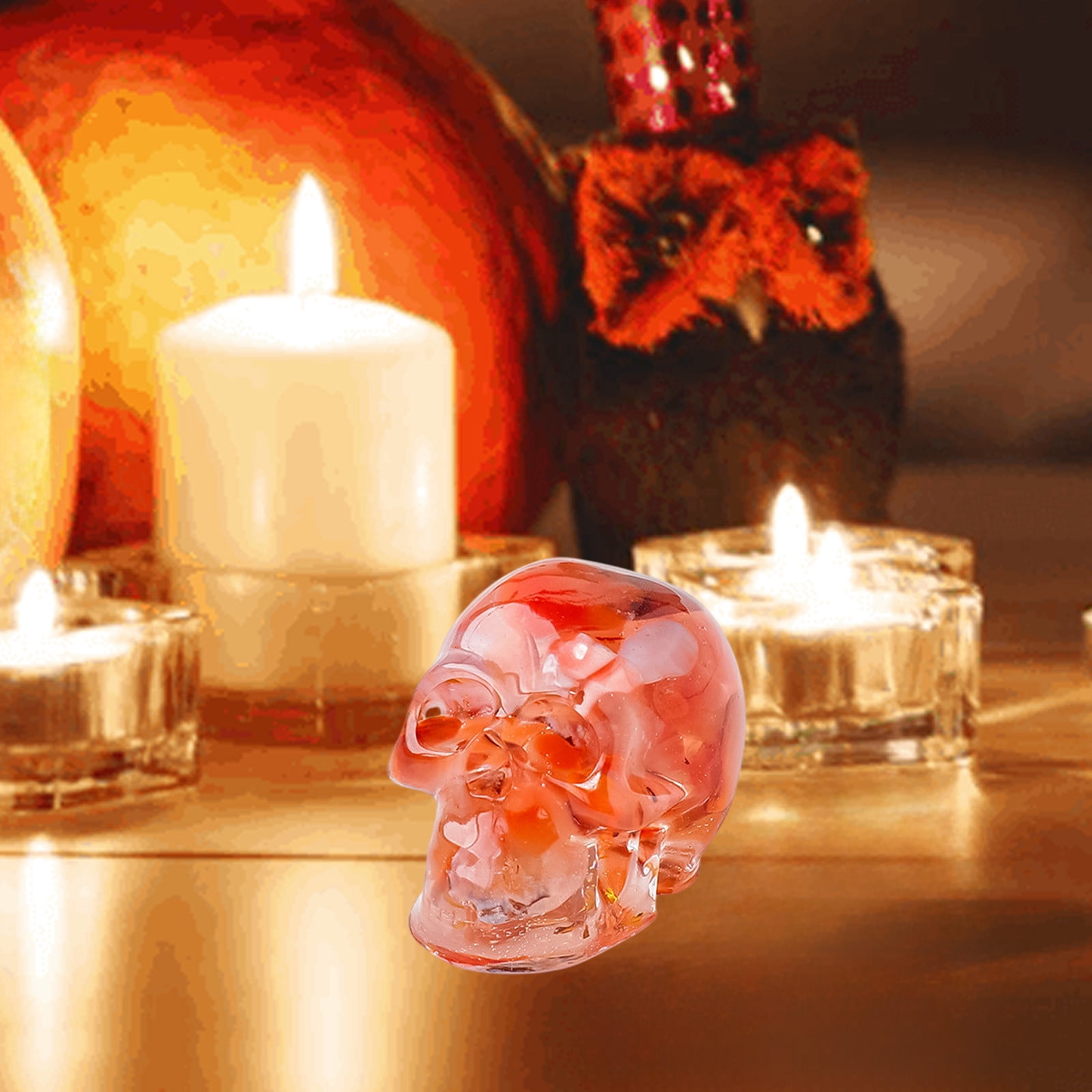RKSTN Skeletons Halloween Decorations, Crystal Gravel Skulls Skeleton ...