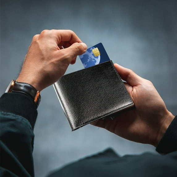 RKSTN Slim Bifold Wallet for Men with ID Window Gifts for Men - Walmart.com