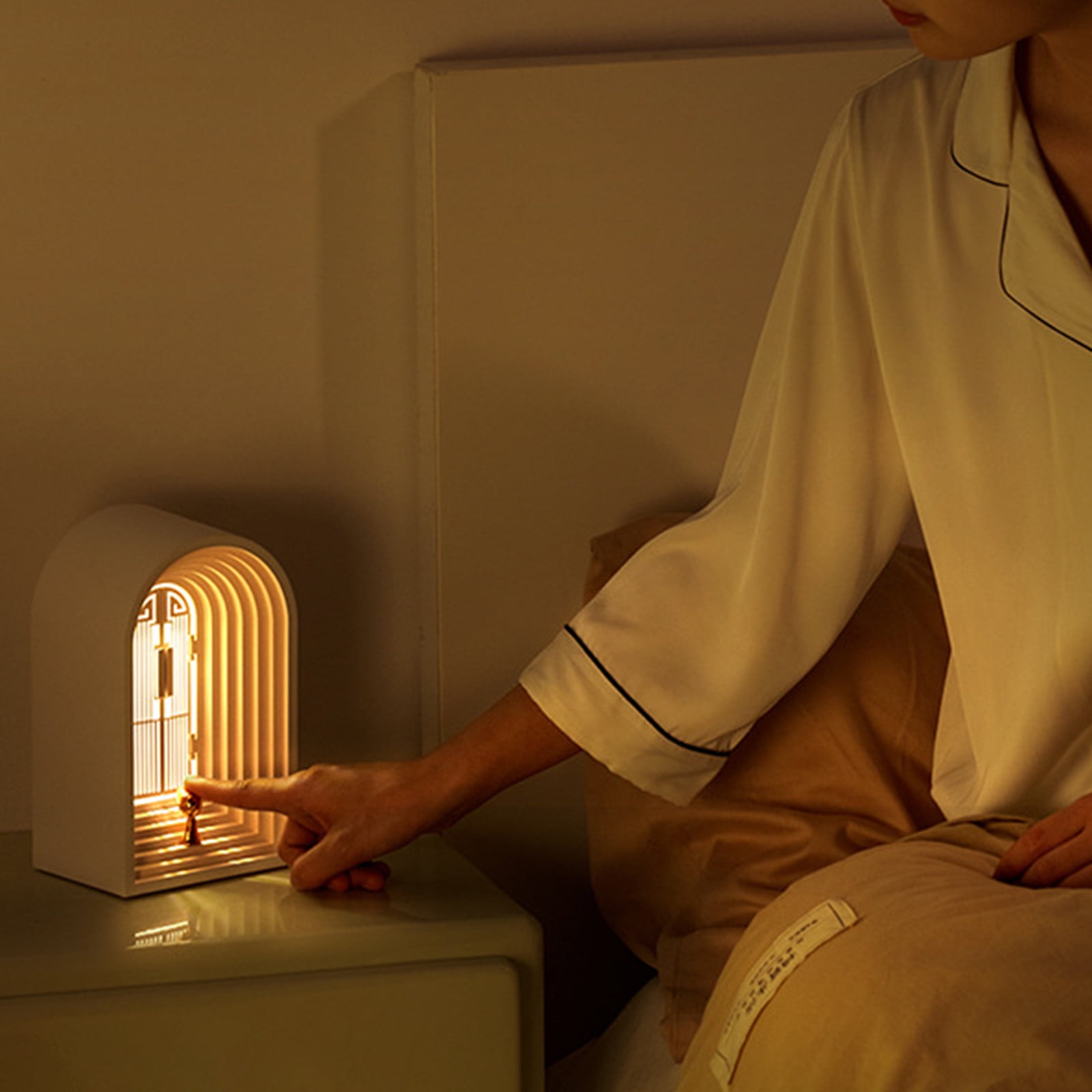 RKSTN Small Nightstand Table Lamps for Bedroom Living Room Desk Lamp ...