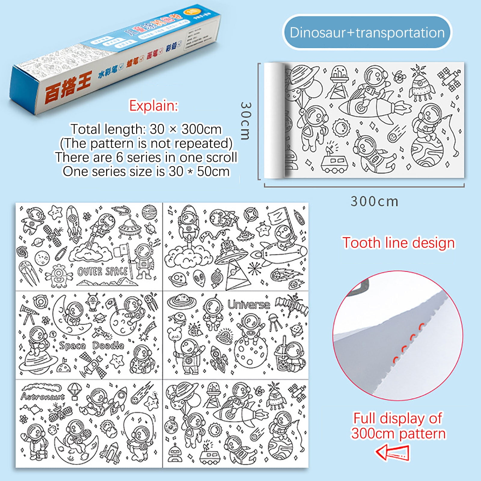 RKSTN Stickers for Kids Graffiti Picture Scroll Can Be Attached to The ...