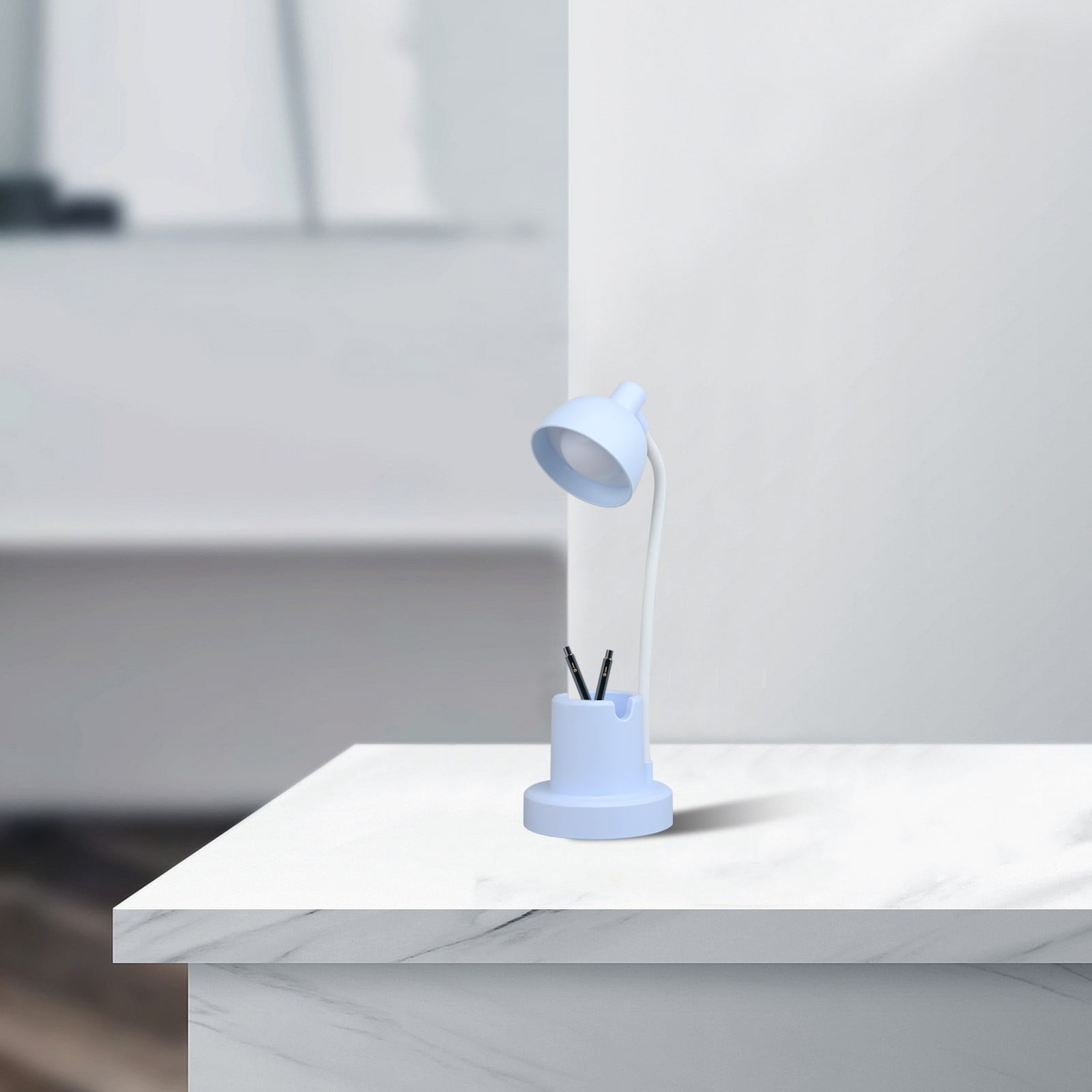 RKSTN USB Bedside Table Desk Lamp with USB Charging Ports LED Light for ...