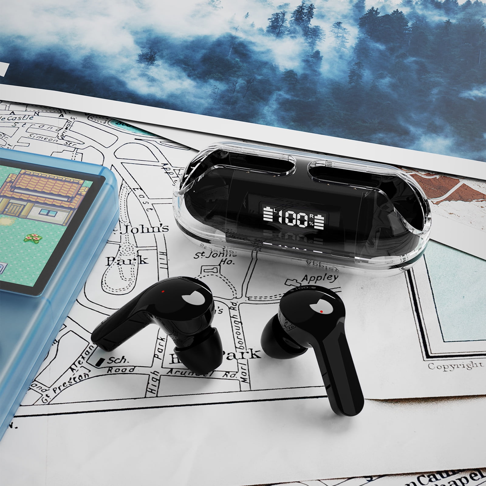 RKSTN Wireless Earbuds Ear Buds Wireless Bluetooth 5.3 Headphones ...