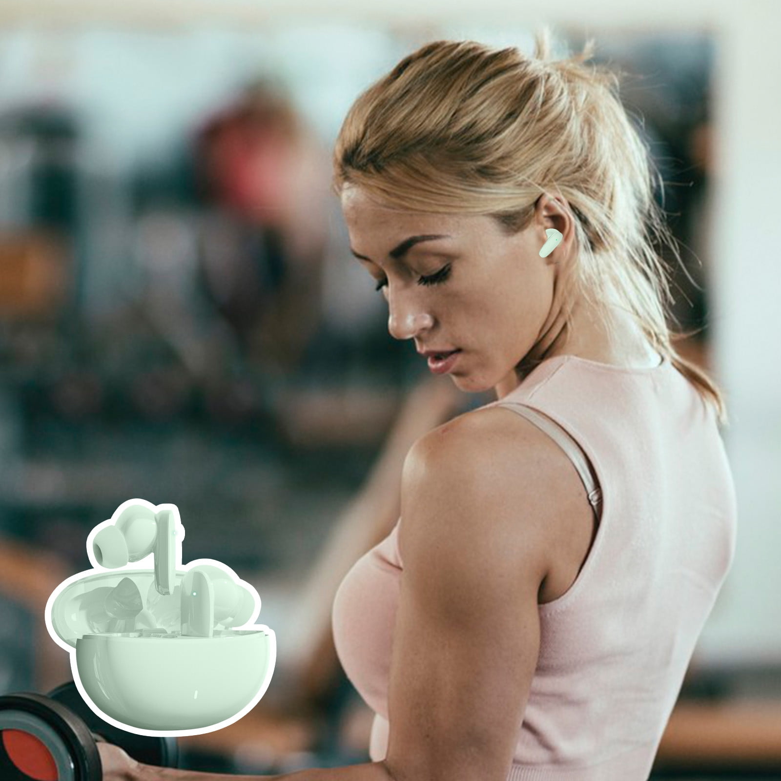 RKSTN Wireless Earbuds Ear Buds Wireless Bluetooth Headset for Sports ...