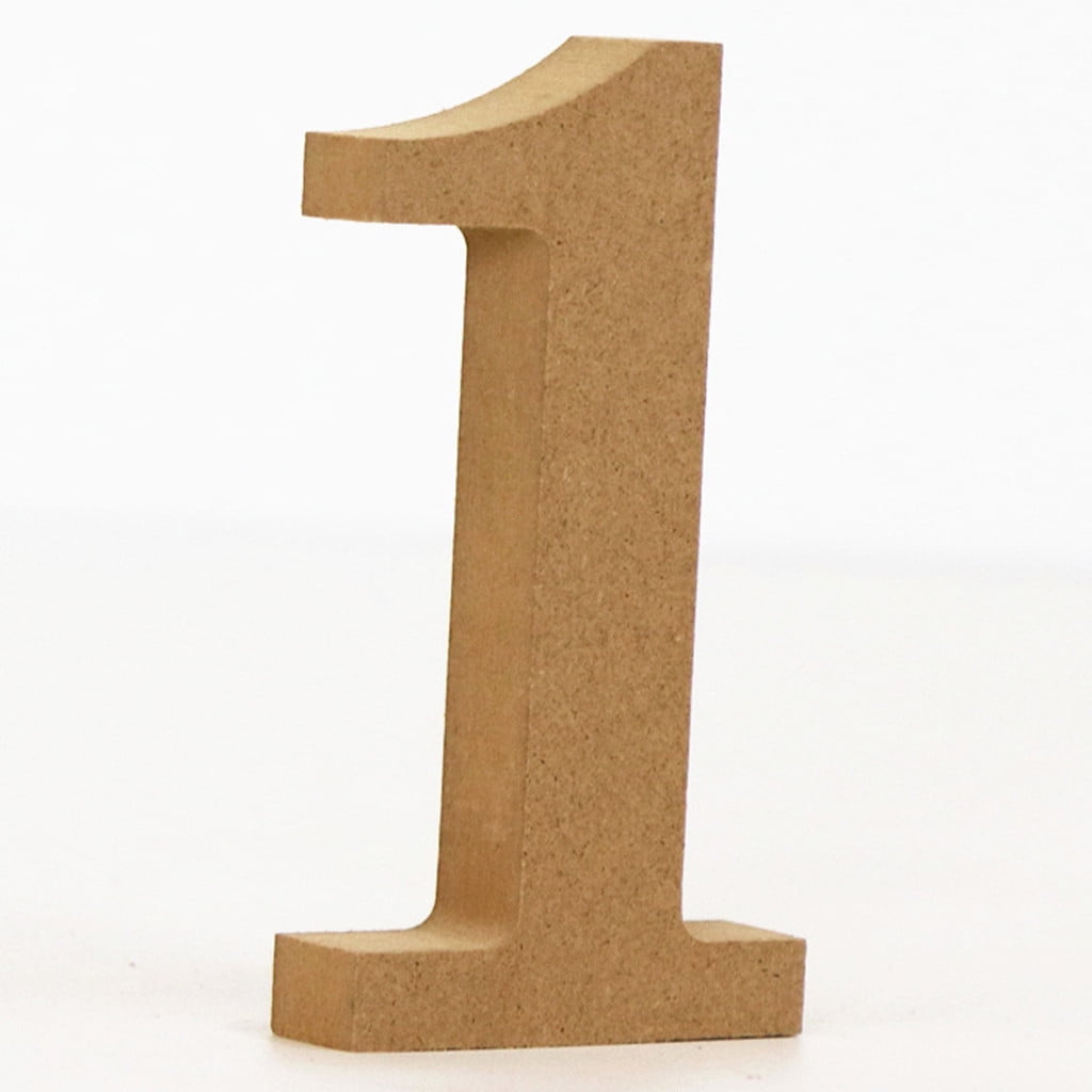 RKSTN Wood Wooden Number Log Alphabet Wedding Birthday Party Home ...