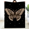 RKSupls Luna Moth With Moon Phases Warm and Cozy Throw, Cozy Air ...