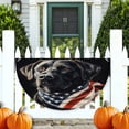 RKSupls Patriotic Dog Bandana Portrait Patriotic Half Round American ...