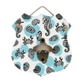 RKSupls Seahorse Crab Shell Pattern Wooden Wall Mounted Bottle Opener ...