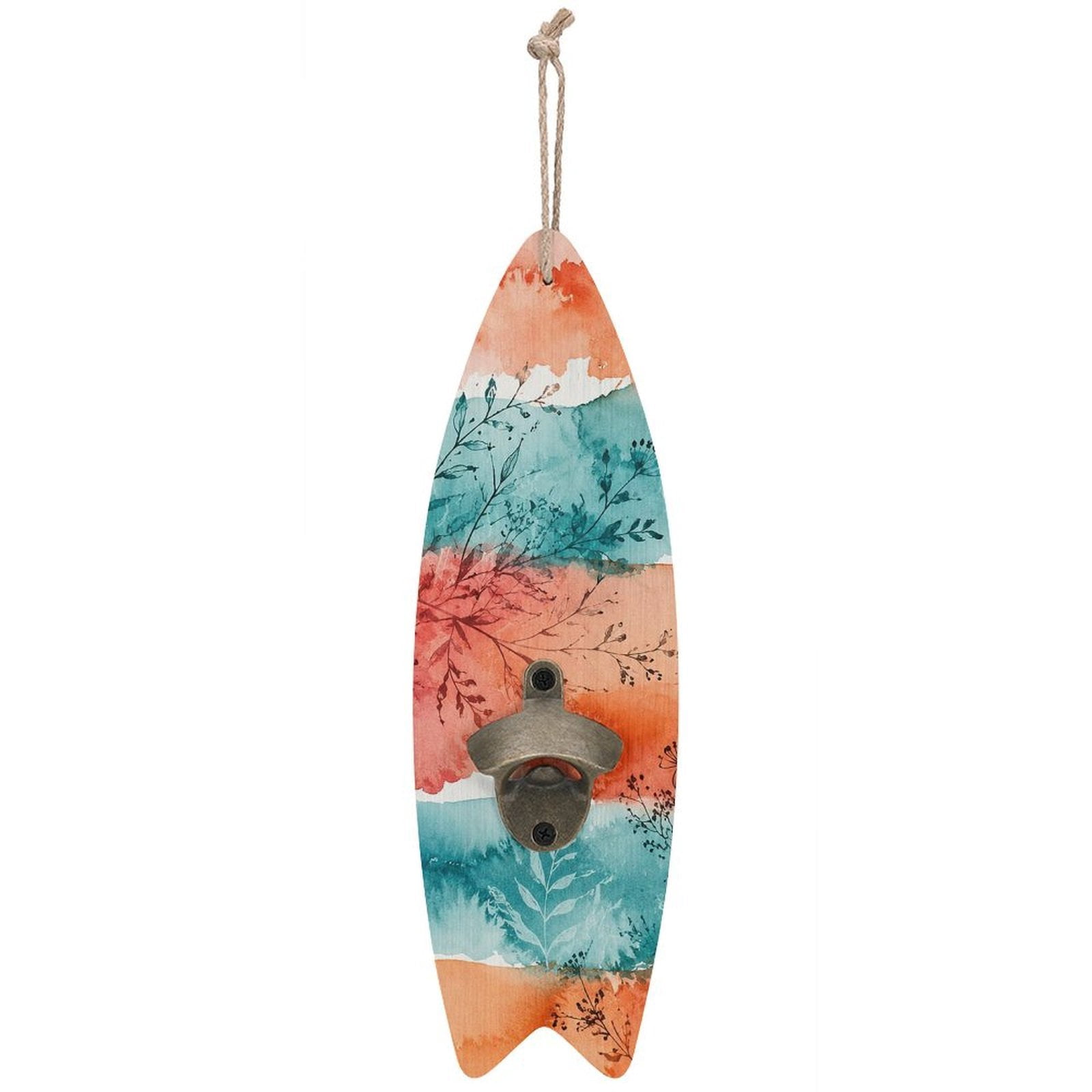 RKSupls Sunset Meadow Silhouette Painting Wooden Wall Mounted Bottle ...