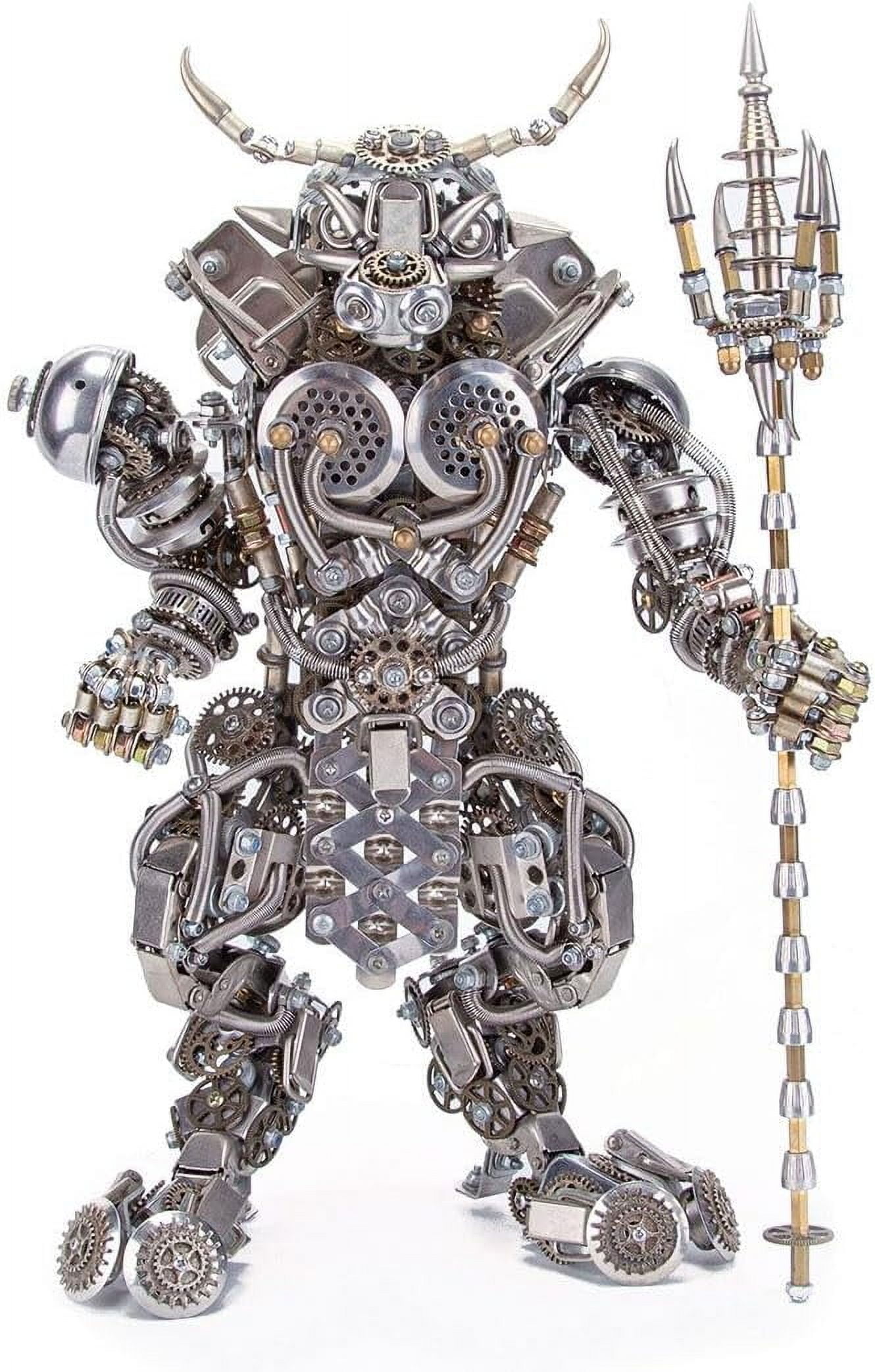 RKXQT 3D Metal Puzzle Bull-Headed Man Mechanical Model, 2500 Pieces 3D ...