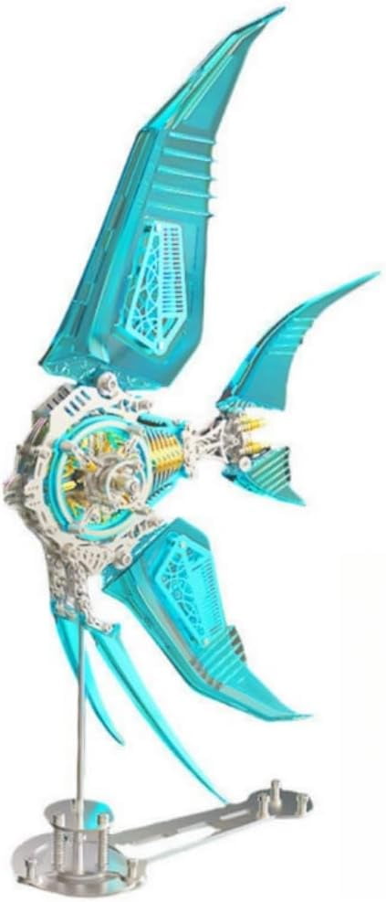 RKXQT 3D Metal Puzzle Fish Model with Fins, DIY Assembly Mechanical ...