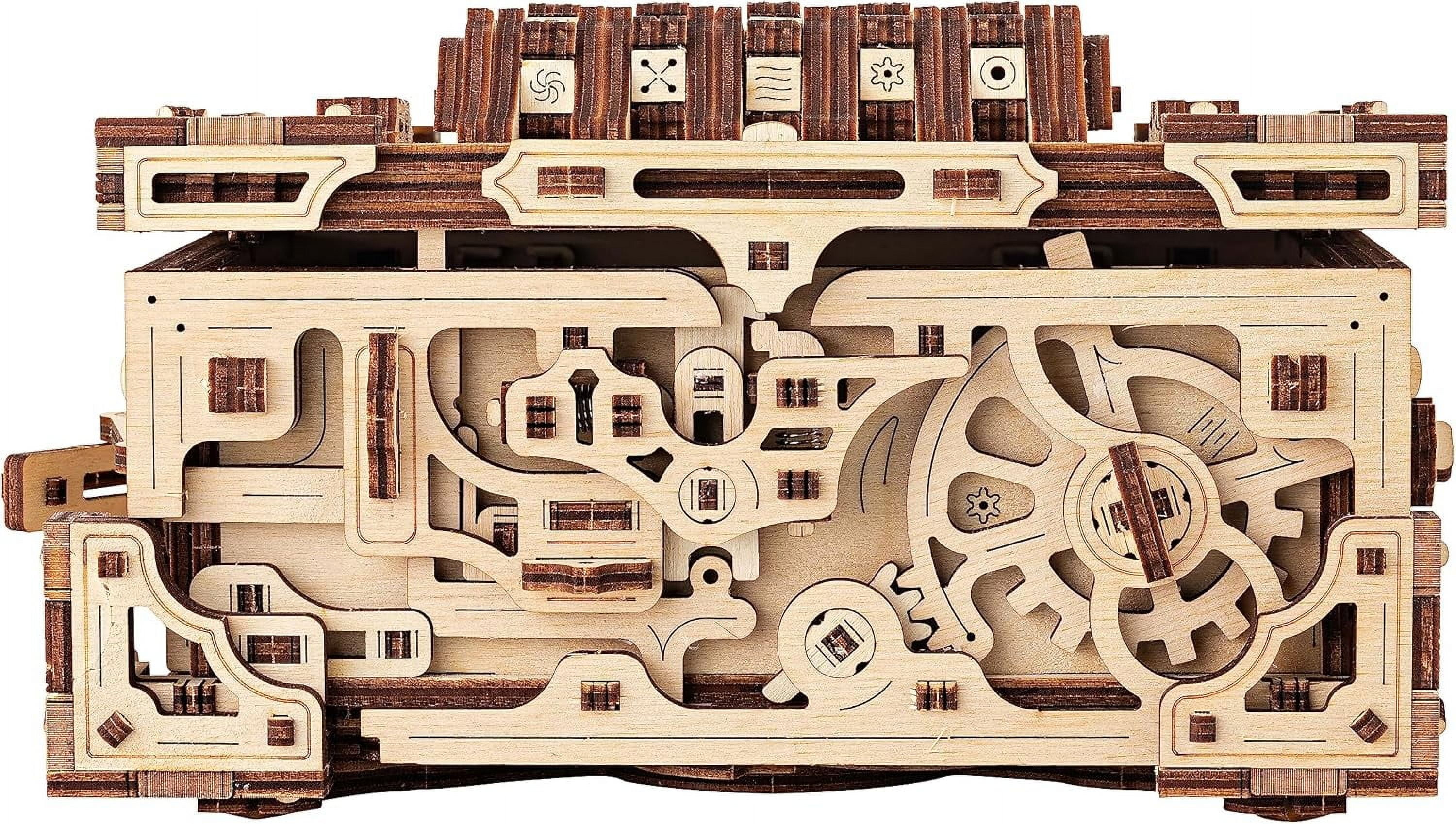 RKXQT 3D Puzzles for Adults and Kids to Build - Engineering DIY Project Mechanical Model Kits ...