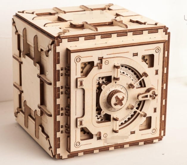 RKXQT 3D Wooden Puzzle | Model Safe Kit | DIY Mechanical Safe - Walmart.com